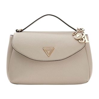 Guess Femme, Sacs, Beige, Taille: ONE Size Evie Top Handle Flap