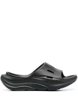 Hoka One One Ora Recovery Pantoletten - Schwarz