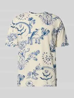Scotch & Soda Relaxed Fit T-Shirt im Allover-Look