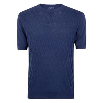 Barba Round-Neck Strickwaren - - Knitwear - Herren - Blau - XL