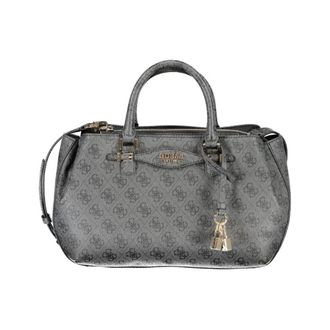 Guess Schwarze Polyethylen Damenhandtasche Katya Tasche - - Bags - Damen - Grau - ONE SIZE
