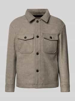 Selected Regular Fit Hemdjacke mit Woll-Anteil Modell MITCH