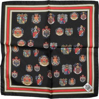 Dolce & Gabbana Homme, Accessoires, Multicolore, Taille: ONE Size Silk Square Foulard Scarf