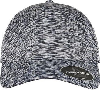 Flexfit Unisex Delta UNIPANEL Cap Baseballkappe, Melange Navy, L/XL