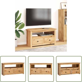 vidaXL Holzschrank - TV-Eckschrank 93 x 49 x 49 cm Massivholz Panama-Kiefer