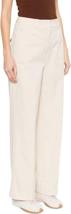 PESERICO Femme, Pantalons, Beige, Taille: 42 FR Stone Wash Gabardine Pantalons