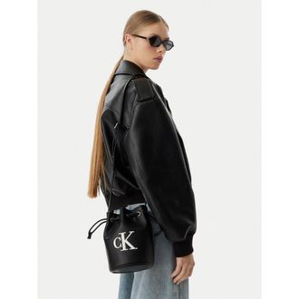 Calvin Klein Handtasche Calvin Klein Bold Ck Small LV04F3640G Schwarz