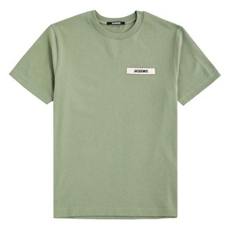 Jacquemus Gros Grain T-shirt - - Tops - Herren - Gr&uuml;n - XS