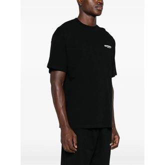 Represent Logo-Print Cotton T-Shirt - Black