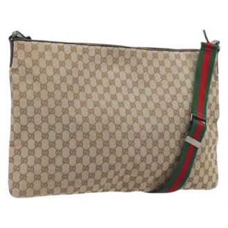 Gucci Pre-owned Vintage GG Canvas Schultertasche - - Pre-owned - Damen - Beige - ONE SIZE
