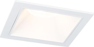 Paulmann 93128 LED Einbauleuchte 3-Step-Dim Cole IP44 eckig 88x88mm Coin 6W 470lm 230V 2700K Weiß