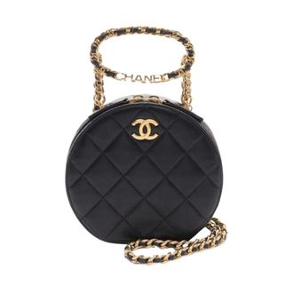 Chanel Pre-owned Round Chain Bag Quilted Style - - Pre-owned - Damen - Schwarzk - ONE SIZE