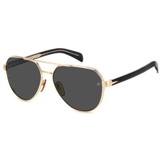 Eyewear by David Beckham Gold/Dunkelgrau Sonnenbrille - - Accessories - Herren - Gelb - 61 MM