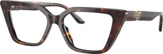 Emporio Armani unisex, Accessoires, Brun, Taille: 54 MM Lunettes de soleil oeil-de-chat