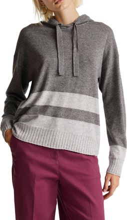 Benetton Damen Maglia C/CAPP. M/L 102he203v Pullover, grau, S