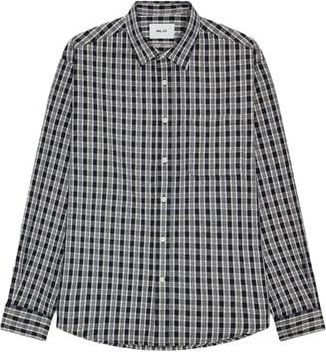 Nn.07 Chemise Deon 50 droite boutonn&eacute;e &agrave; carreaux en coton