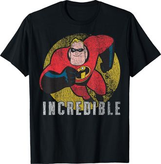 Disney Pixar Incredibles Mr. Incredible Distressed Portrait T-Shirt