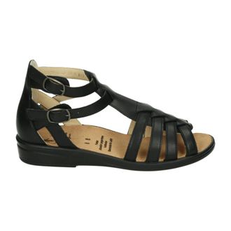 Ganter Schwarze Ledersandale mit herausnehmbarer Einlegesohle - - Shoes - Damen - Schwarzk - 41 EU