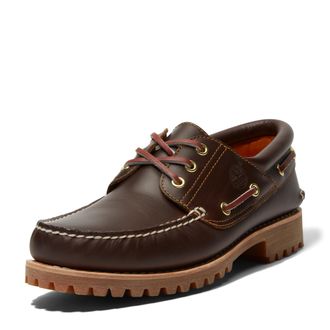 Timberland Authentics FTM 3 Eye Classic Lug 30003, Herren, Mokassins, Braun (Brown Pull Up), EU 47.5 (US 13)