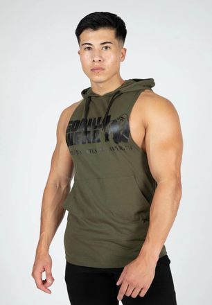 Gorilla Wear Tanktop mit Kapuze - Rogers - Armeegrün