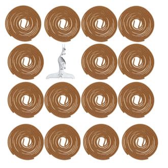 Hemobllo Nat&uuml;rliche Sandelholz Spirale R&auml;ucherspiralen f&uuml;r Innenbereich mit St&auml;nder 40 St&uuml;ck Aromatherapie f&uuml;r Frische Luft und Entspannung