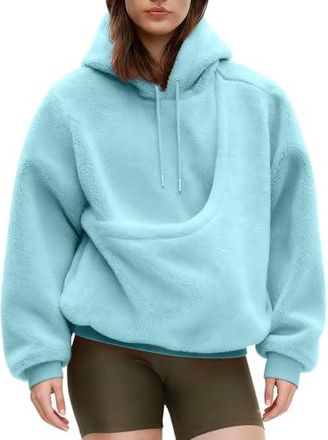 Generic 2024 Sweat &agrave; Capuche Femme avec Grande Poche Manches Longues avec Poche DKangourou Casual pour Petits Animaux, Sweat-Shirt Kangourou Chien Chat Titula