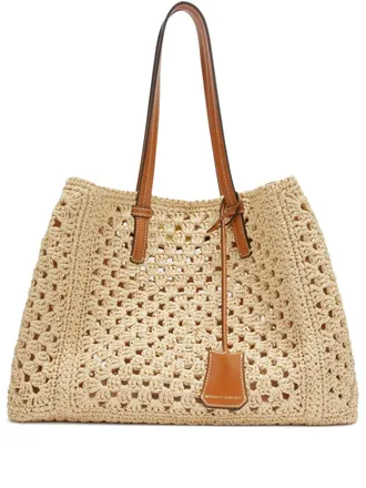 Ermanno Scervino sac cabas en crochet - Tons neutres