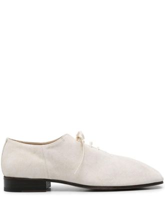 Christophe Lemaire Derby-Schuhe aus Canvas - Wei&szlig;