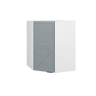 Vicco K&uuml;chenschr&auml;nke Fame-Line, K&uuml;chen-Eckschrank, Hellblau-grau, 57 cm