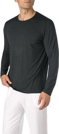 Derek Rose Herren Longsleeve grau Modal unifarben