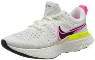 Nike Nike Damen React Infinity Run FK 2 T Sneaker, White/Black-Sail-Pink Blast, 36.5 EU