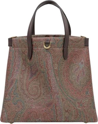 Etro Femme, Sacs, Brun, Taille: ONE Size Essential Medium Paisley Tote Bag