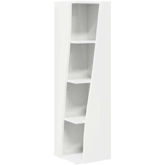 vidaXL Eckschrank Hochglanz Wei&szlig; 27,5x27x102cm Holzwerkstoff vidaXL