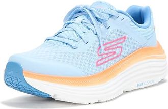 Skechers Femme Max Cushioning Endeavour Canova Basket, Blue Synthetic/Orange Trim, 39.5 EU