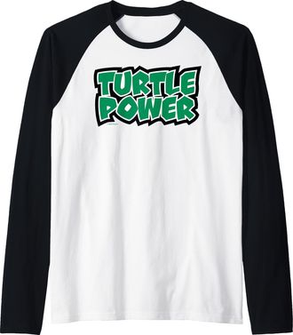 Teenage Mutant Ninja Turtles TMNT Teenage Mutant Ninja Turtles Power-Logo im Retro-Look Raglan