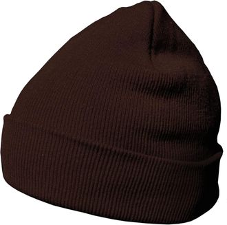 DonDon M&uuml;tze Herren M&uuml;tze Damen Winterm&uuml;tze Beanie klassisches Design braun