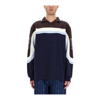 Dr&ocirc;le de Monsieur Grafikdruck Baumwoll-Rundhals-T-Shirt - - Tops - Herren - Blau - XL