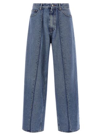 Maison Margiela Wide-Leg Cotton Denim Jeans - Blue