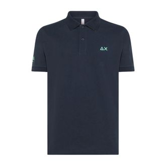 Sun 68 Baumwoll-Polohemd mit kurzen &Auml;rmeln - - Tops - Herren - Blau - S