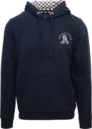 Aquascutum Kapuzenpullover f&uuml;r Herren, K&auml;ngurutasche, Lang&auml;rmlig (Marine)