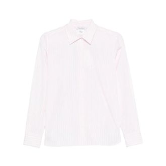 Max Mara Accenni Gestreiftes Popeline-Hemd - - Blouses & Shirts - Damen - Wei&szlig; - 2XS
