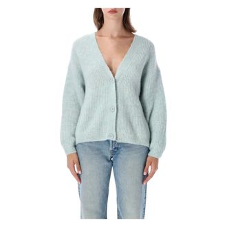 American Vintage Femme, Pulls, Bleu, Taille: 36/38 FR East Cardigan