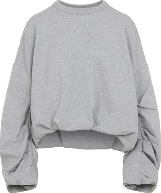 Dries Van Noten Femme, Sweatshirts et sweats &agrave; capuche, Gris, Taille: 36 FR Oversized SweaT-shirt