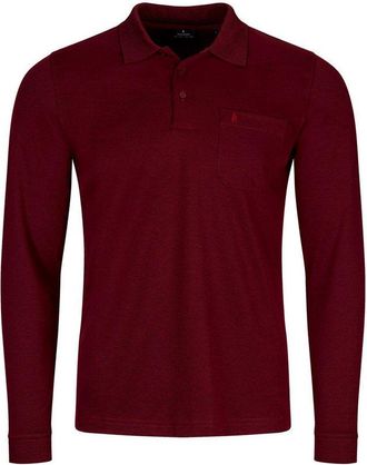 Ragman Langarm-Poloshirt Basic (1-tlg) Poloshirt - Baumwolle - Atmungsaktiv - Klassischer Look