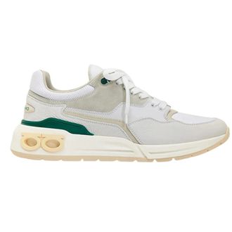 Ferragamo Homme, Chaussures, Blanc, Taille: 44 1/2 EU Cosma Low Baskets