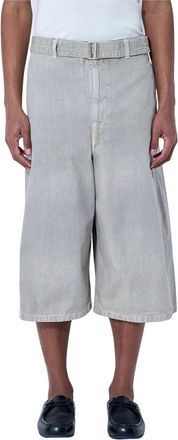 Christophe Lemaire Homme, Pantalons, Beige, Taille: XL Wide-Leg Denim Culottes