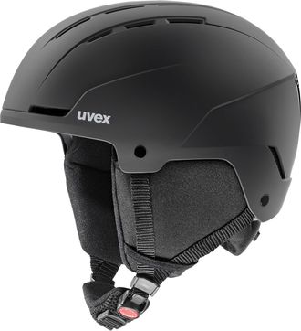 Uvex Glance - robuster, effizient bel&uuml;fteter Skihelm f&uuml;r Damen und Herren mit individueller Gr&ouml;&szlig;enanpassung - Black matt - 54-58 cm