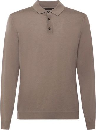 Zanone Homme, Tops, Beige, Taille: XL Polos élégants en couleur sable