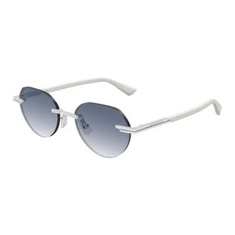 Bottega Veneta Homme, Accessoires, Gris, Taille: 51 MM Lunettes de soleil Glaze en m&eacute;tal et ac&eacute;tate