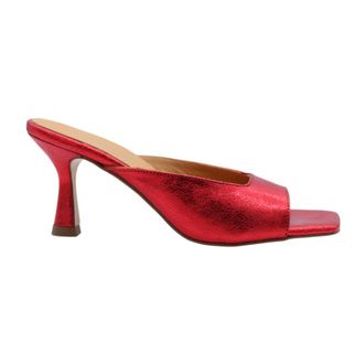 Catwalk Stilvolle Mule Schuhe Lesotho Kollektion - - Shoes - Damen - Rot - 40 EU